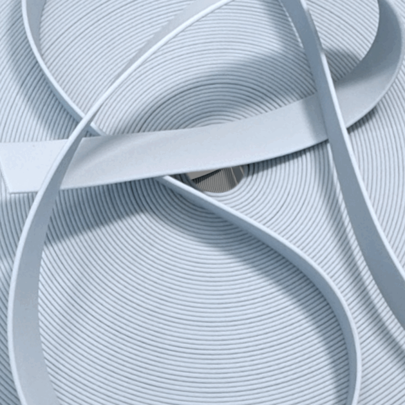 25*2.2mm Sky Blue BioThane - Straps n Styles